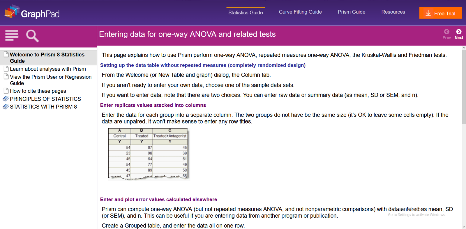 Prism Tip How Can I Learn To Use Prism Try The Sample Data Tutorials Faq 1405 Graphpad